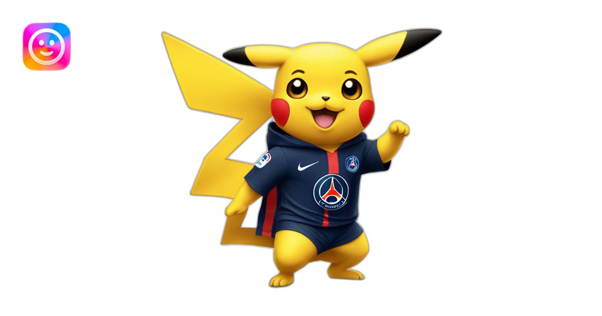 pikachu paris saint germain emoji | AI Emoji Generator