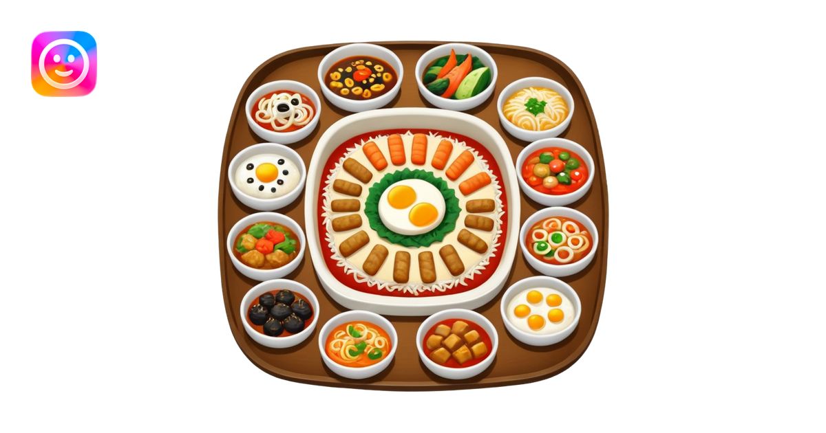 Korean foods emoji | AI Emoji Generator