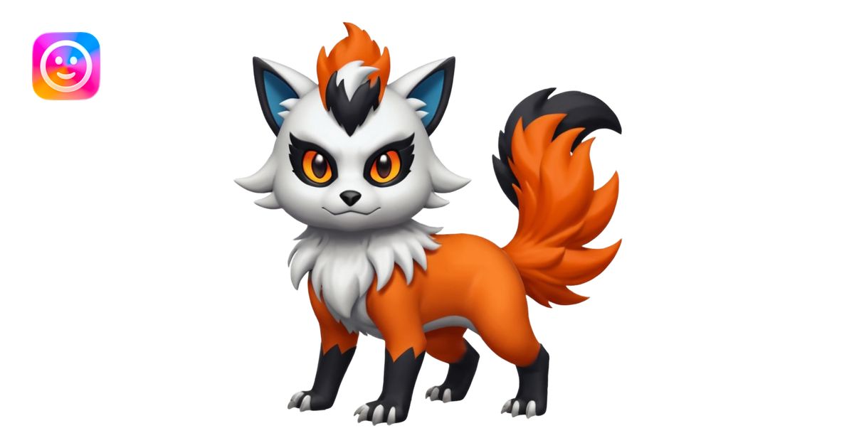 Skuntank-Litten-Absol-Sprigatito-fusion, full body emoji | AI Emoji ...