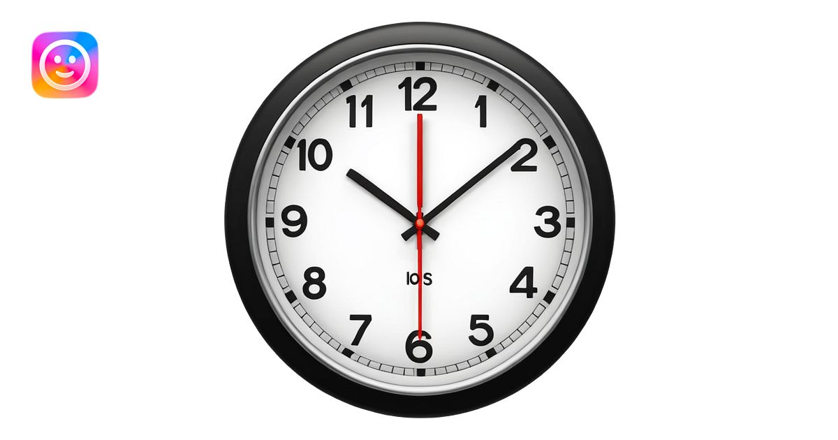 analog clock emoji | AI Emoji Generator
