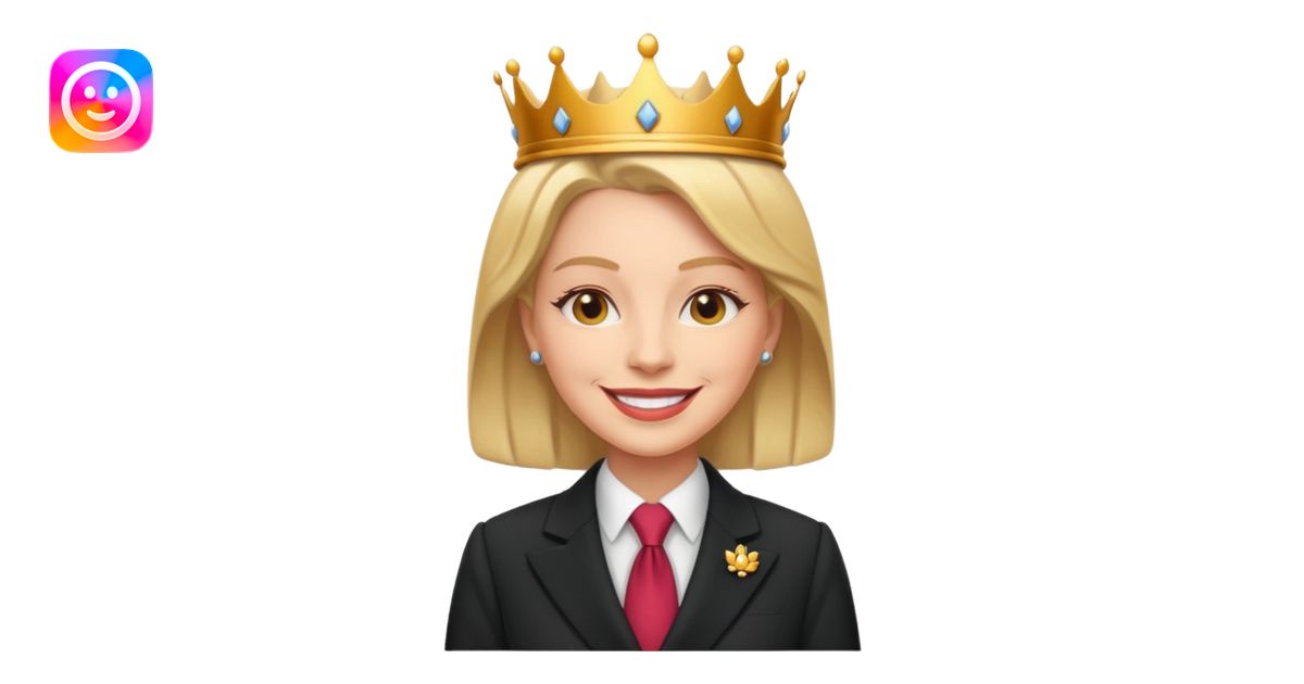 queen with suit emoji | AI Emoji Generator