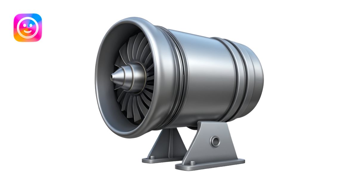 Generate a jet engine for the Russian drone "Geranium-3" emoji | AI ...