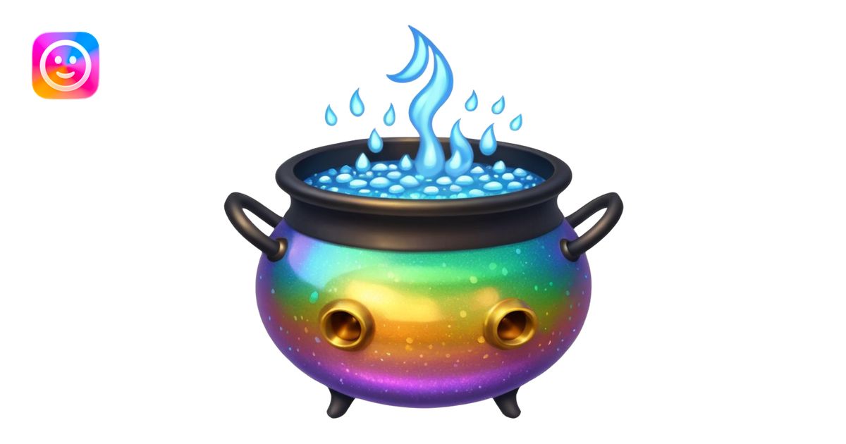 glitter cauldron emoji | AI Emoji Generator