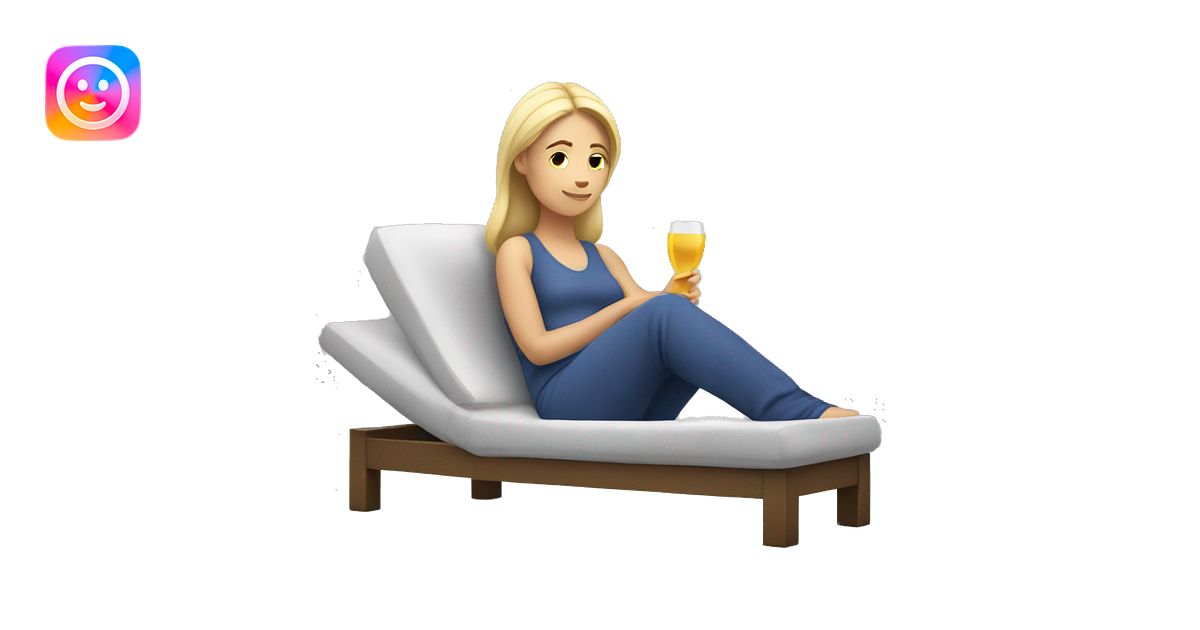 cAUCASIAN WOMAN RELAXING emoji | AI Emoji Generator