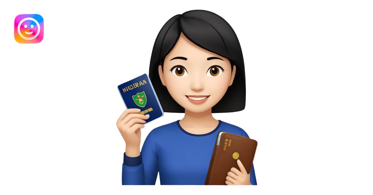 Nigeria, travel visa, with a Asian girl with short black hair, fair ...