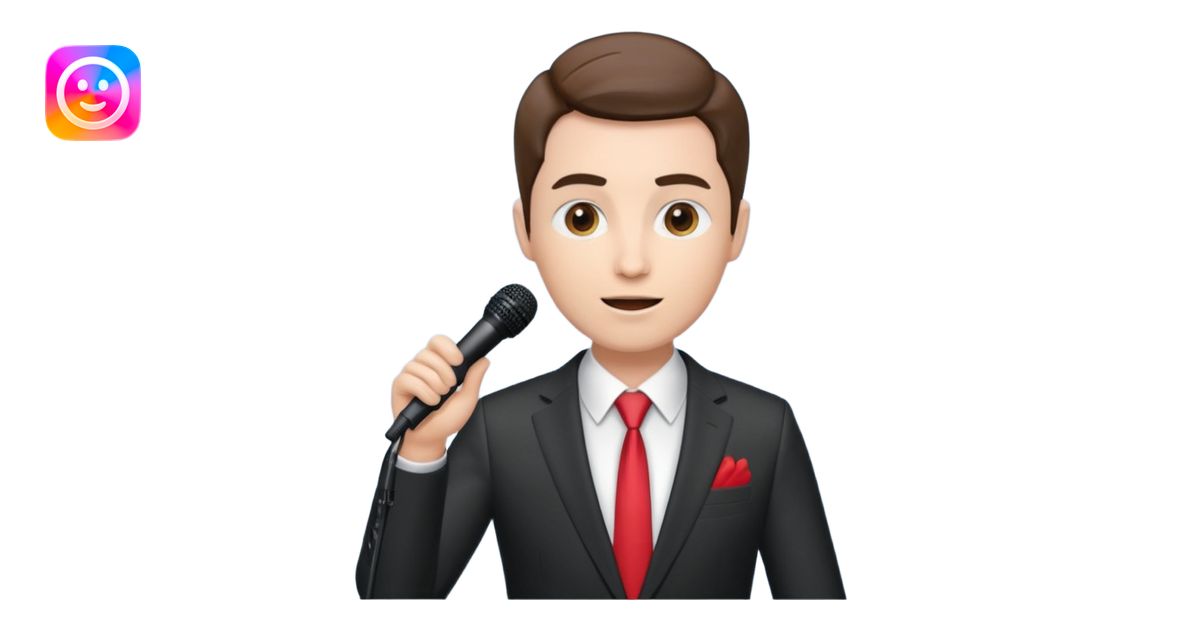presenter on stage emoji | AI Emoji Generator