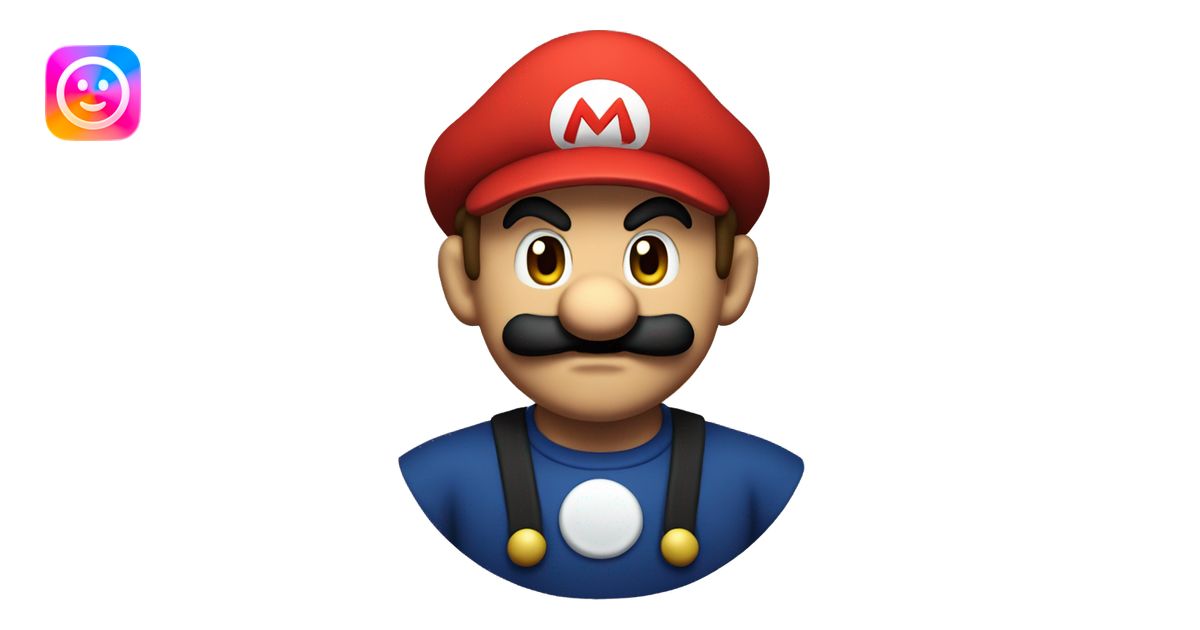 evil mario emoji | AI Emoji Generator