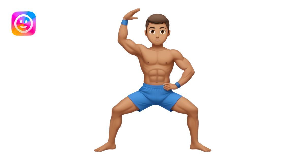 warrior boy yoga poses emoji | AI Emoji Generator