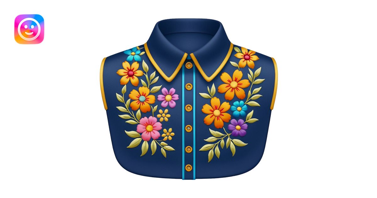 decorative color shirt collar emoji | AI Emoji Generator