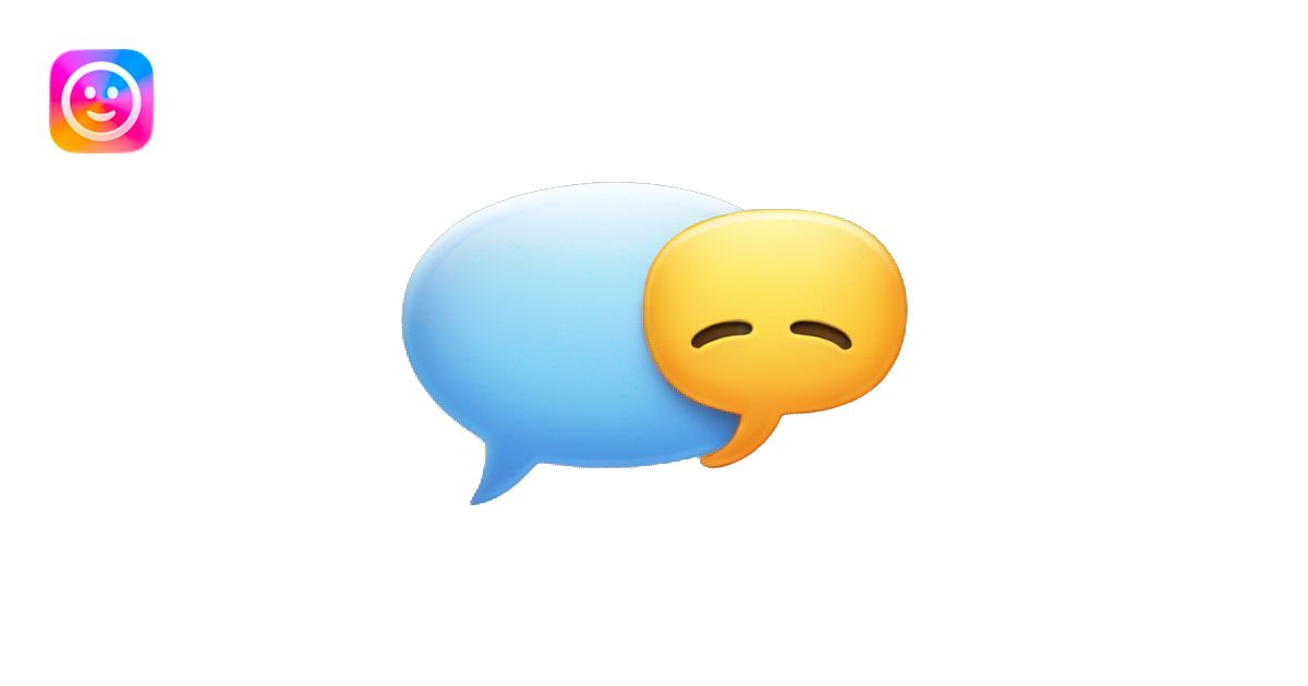 text message bubble emoji | AI Emoji Generator