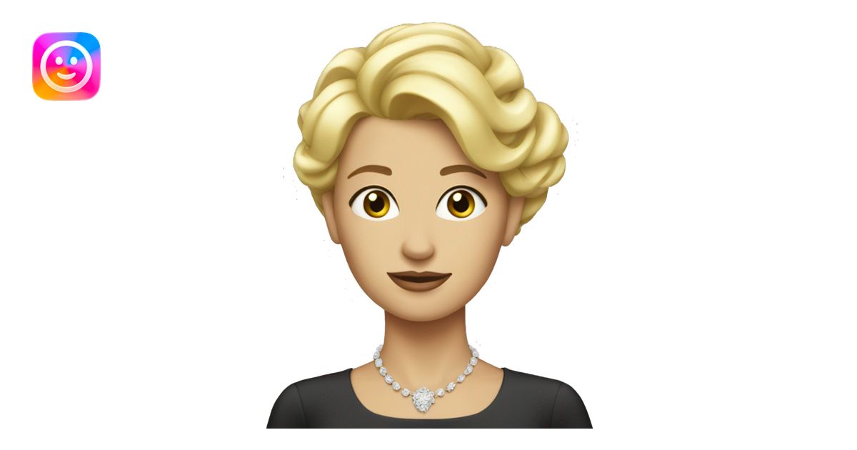 blonde elegant woman emoji | AI Emoji Generator