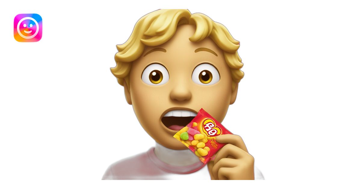 swiss trailer eating haribo o ridge emoji | AI Emoji Generator