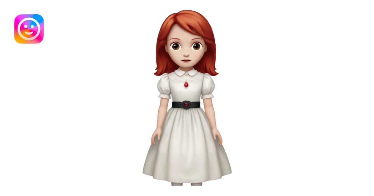 Annabelle doll (red hair) from The Conjuring movie emoji | AI Emoji ...