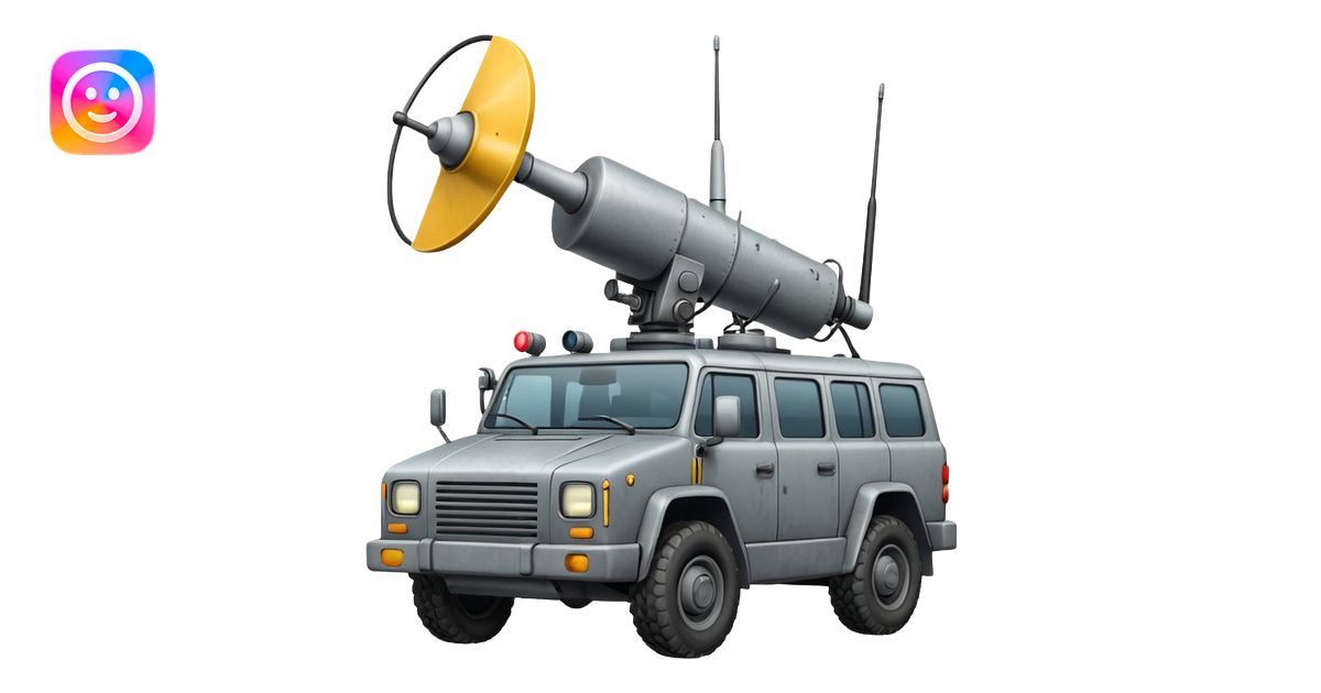 vehicle with electronic warfare equipment without gun emoji | AI Emoji ...
