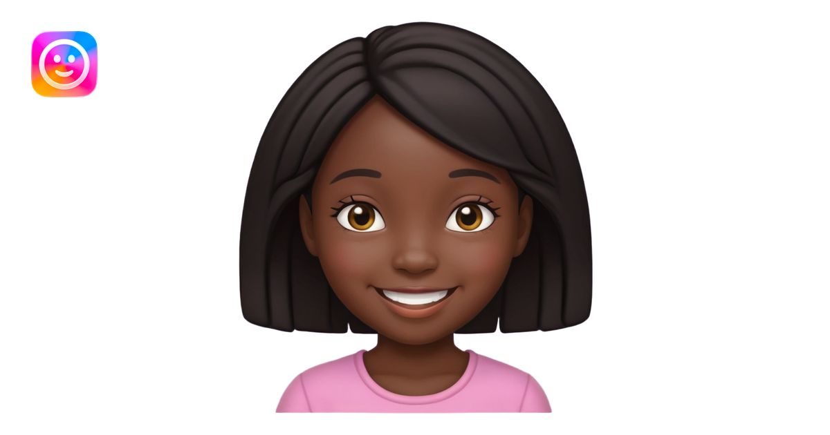small girl black emoji | AI Emoji Generator