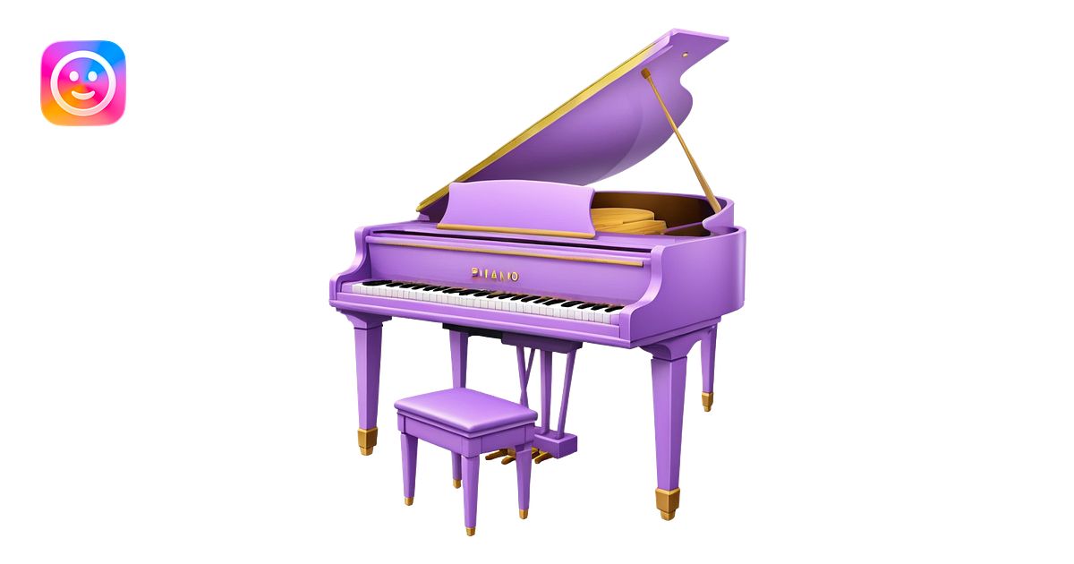 Light purple piano emoji | AI Emoji Generator