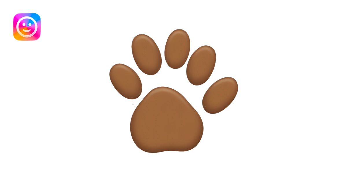 dog's paws emoji | AI Emoji Generator