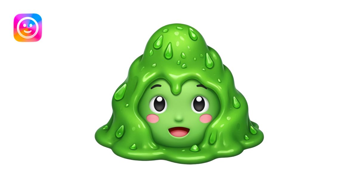 crushed slime emoji | AI Emoji Generator
