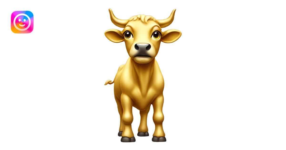 Golden calf emoji | AI Emoji Generator