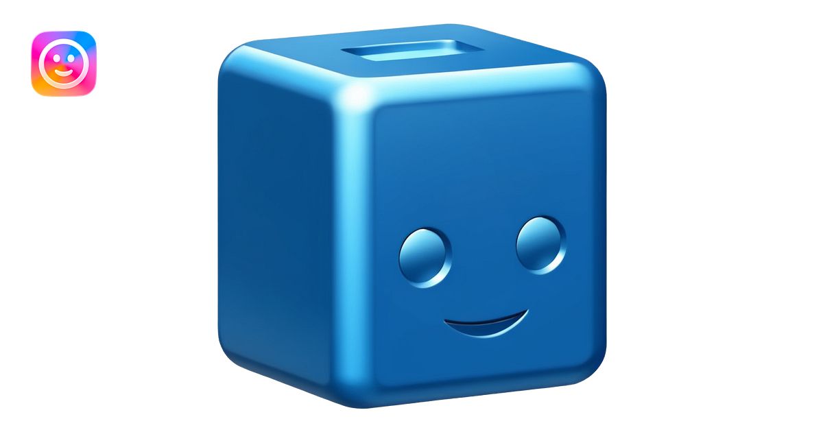 blue Roblox logo emoji | AI Emoji Generator