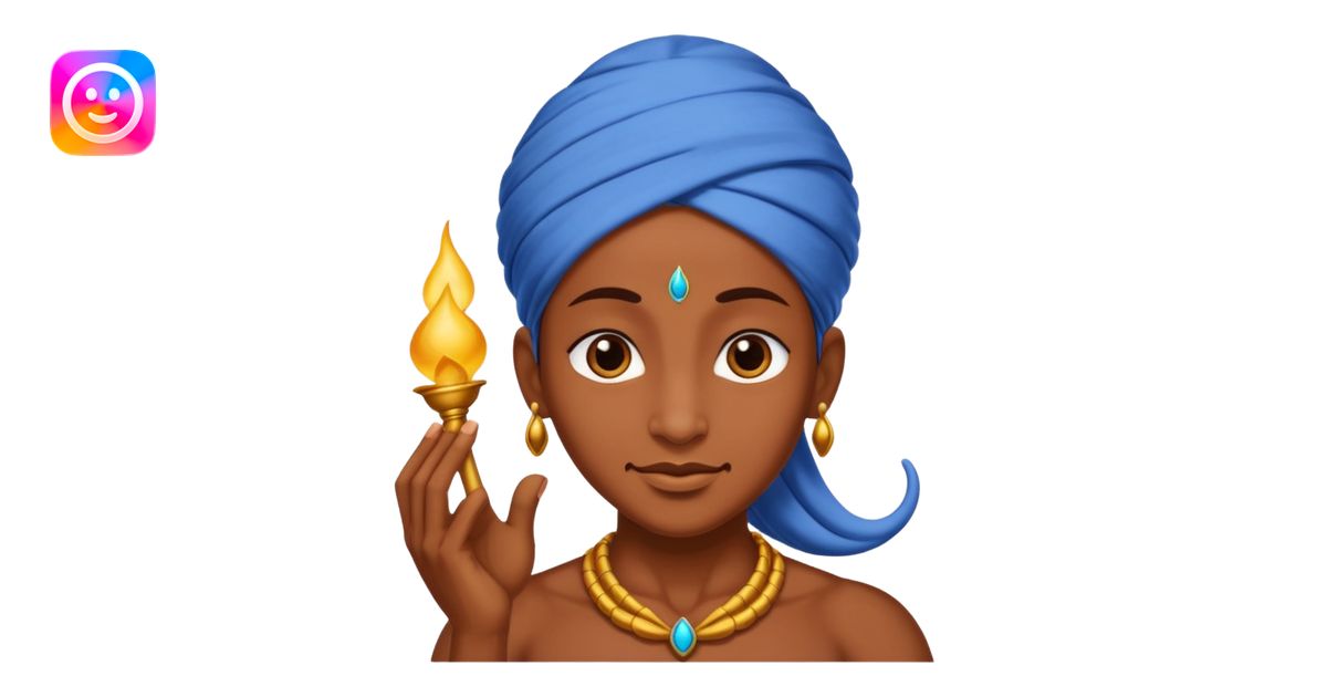 Genie saying it is done emoji | AI Emoji Generator
