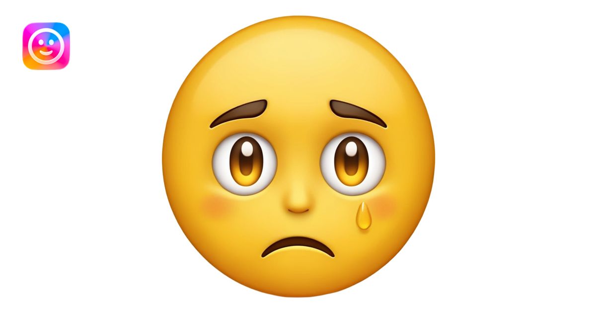 An emoji that is upset becuase it was told no emoji | AI Emoji Generator