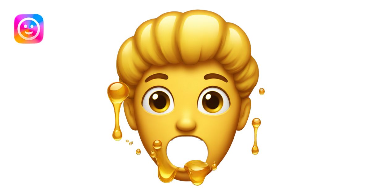 Honey coming out of mouth emoji | AI Emoji Generator