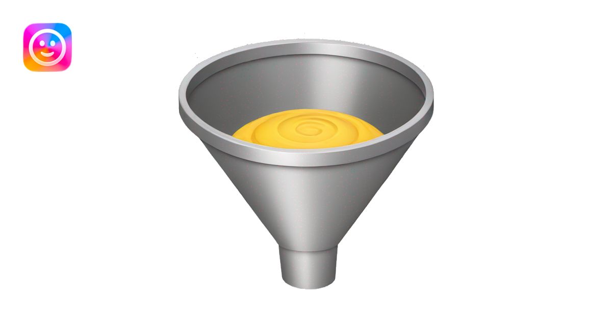 a very simple marketing funnel emoji | AI Emoji Generator