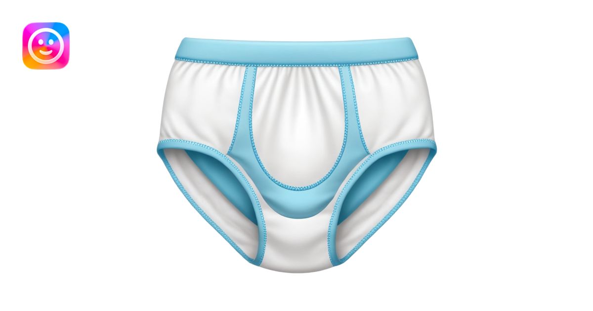 modern incontinence underwear, no shame emoji | AI Emoji Generator