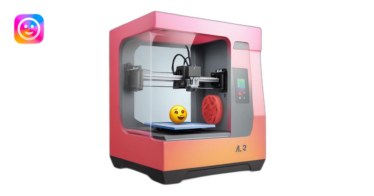 3d printer love emoji | AI Emoji Generator