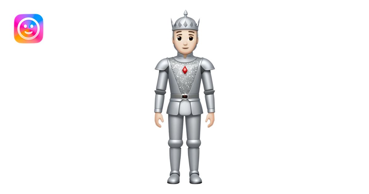 Tin Man from The Wizard of Oz with silver sequin outfit emoji | AI ...