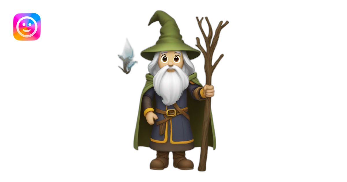 wizard in the woods emoji | AI Emoji Generator