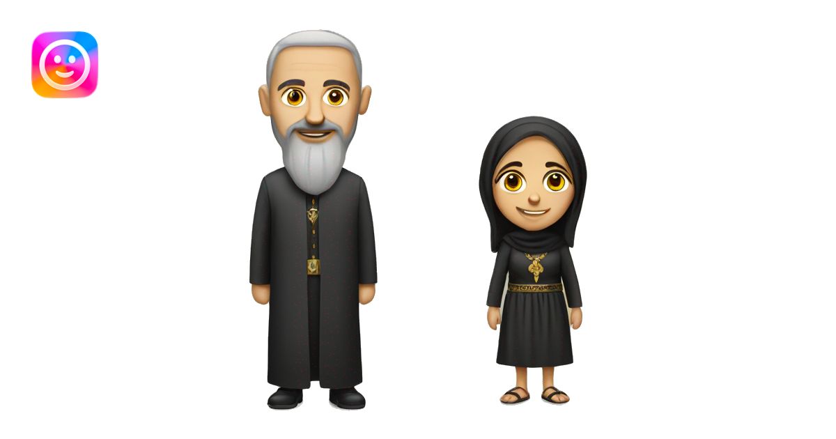 polish man and coptic woman emoji | AI Emoji Generator