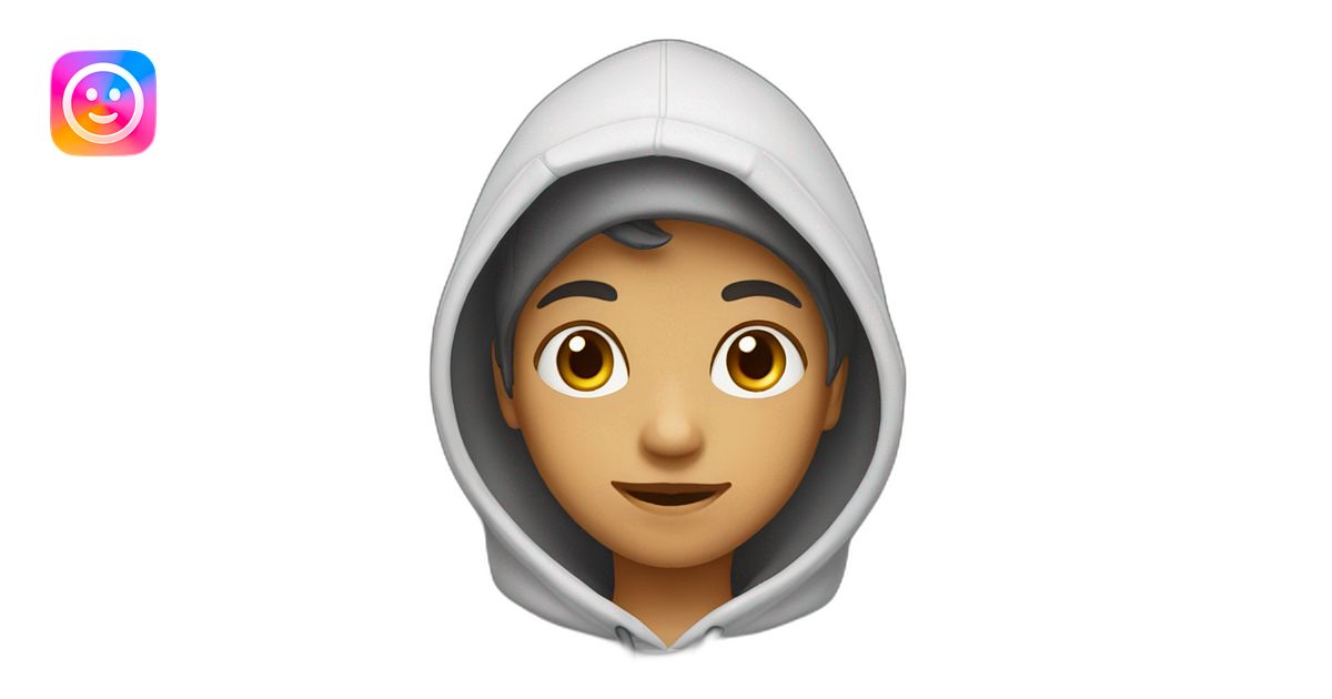 Garçon 13 ans en capuche emoji | AI Emoji Generator