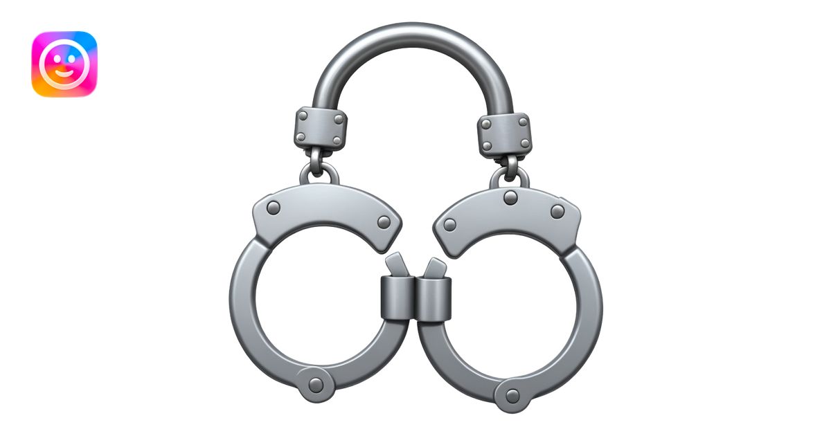 handcuffs simple emoji | AI Emoji Generator