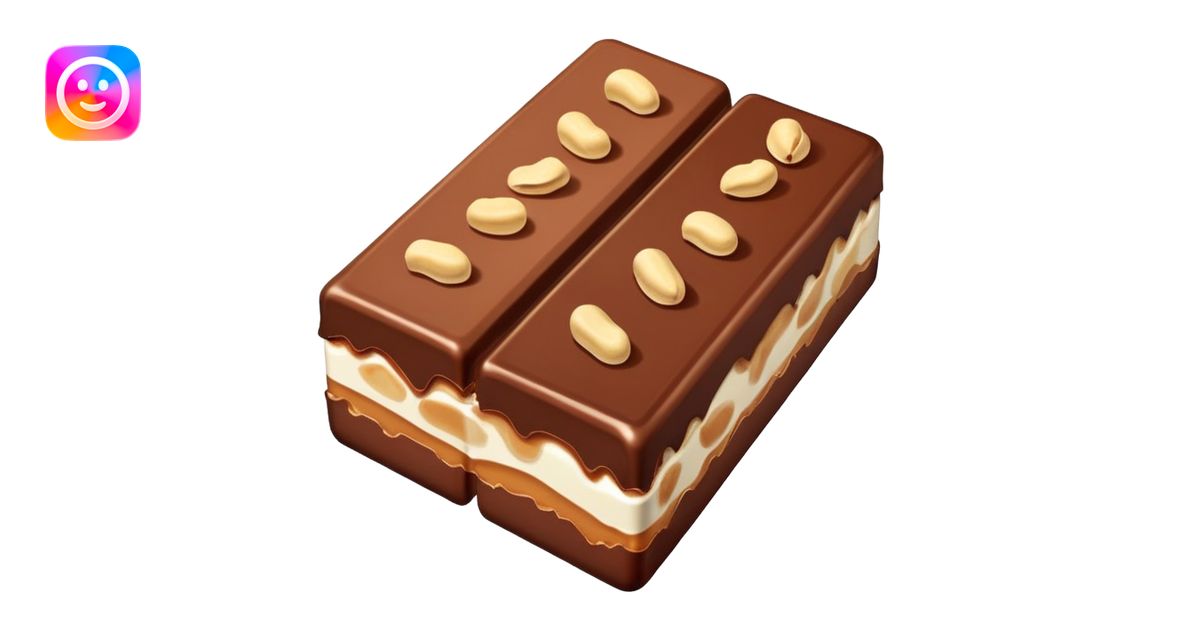 chocolate candy bar snickers emoji | AI Emoji Generator