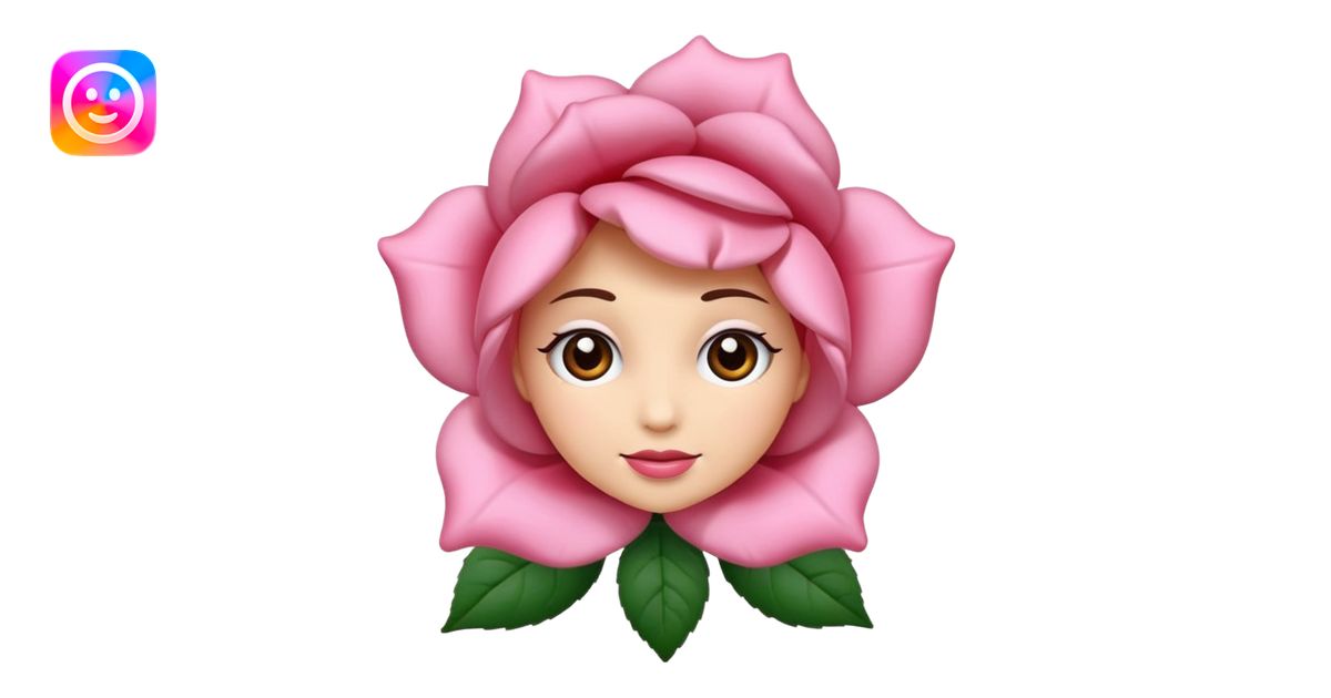 Rosa de porcelana da china emoji | AI Emoji Generator