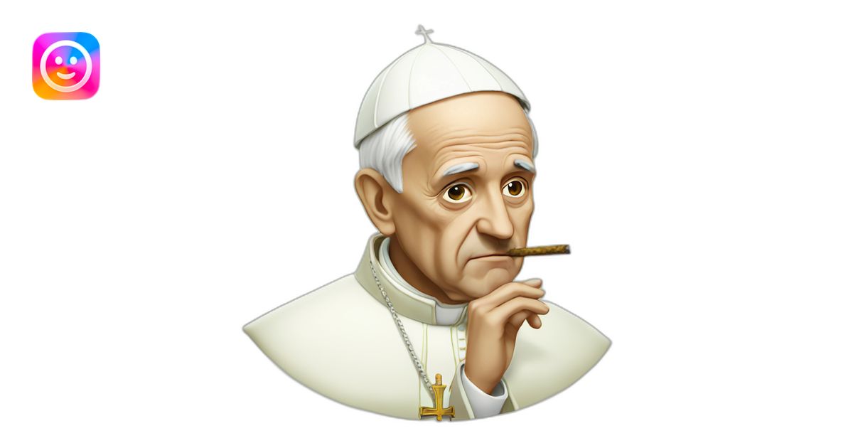 pope-smoking-weed emoji | AI Emoji Generator