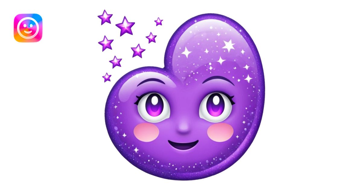 glitter purple remedy emoji | AI Emoji Generator