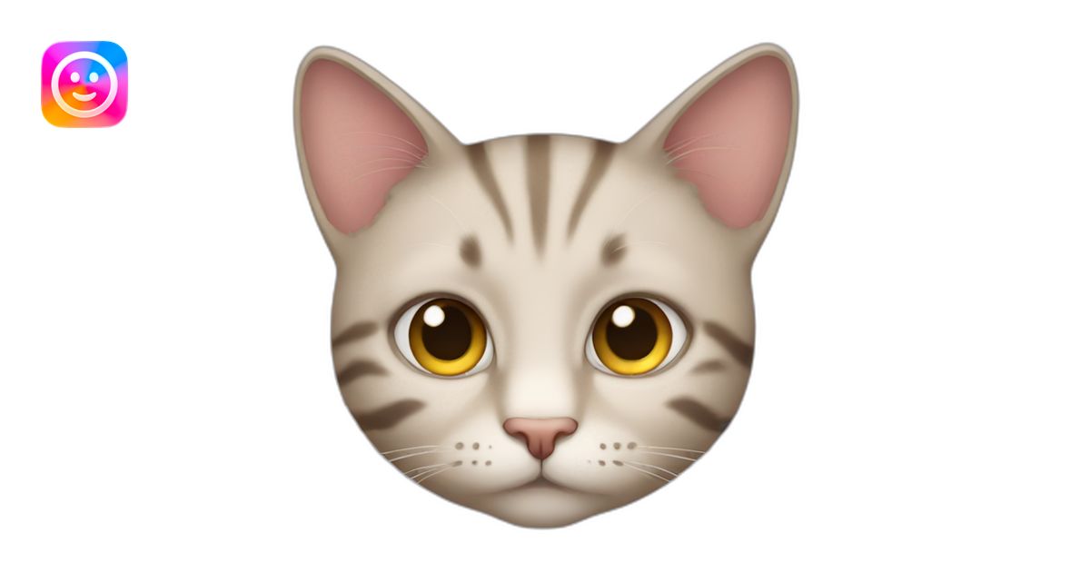 Shy cat emoji | AI Emoji Generator