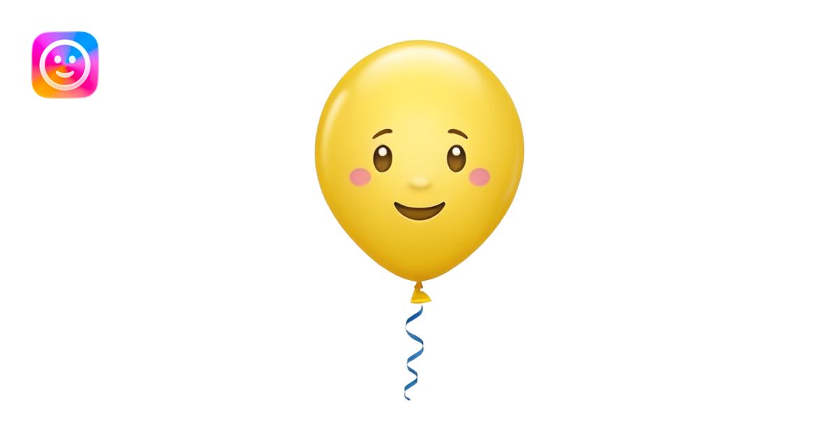 yellow balloon emoji | AI Emoji Generator