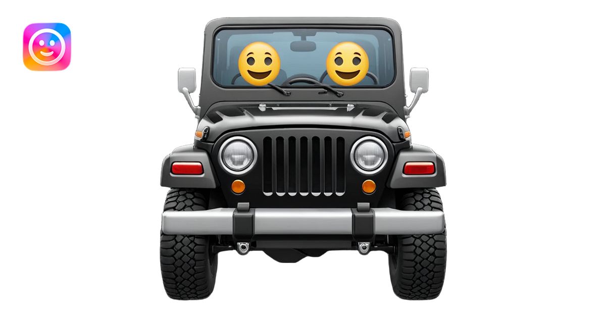 Mahindra thar black color emoji emoji | AI Emoji Generator