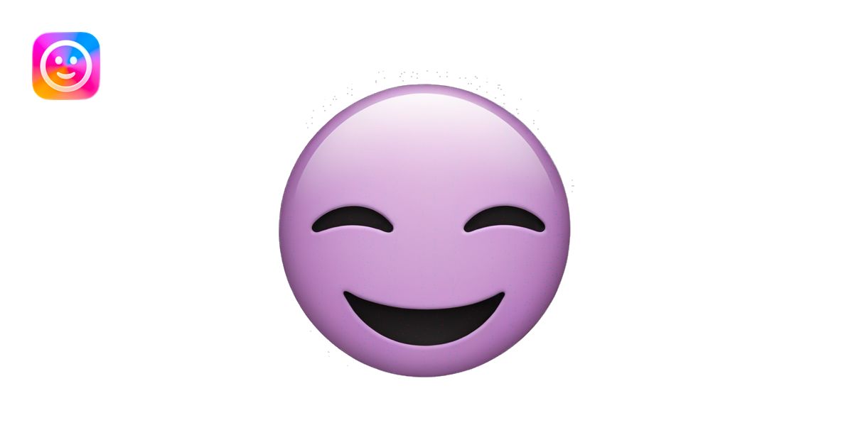 cute mauve smiley face emoji | AI Emoji Generator