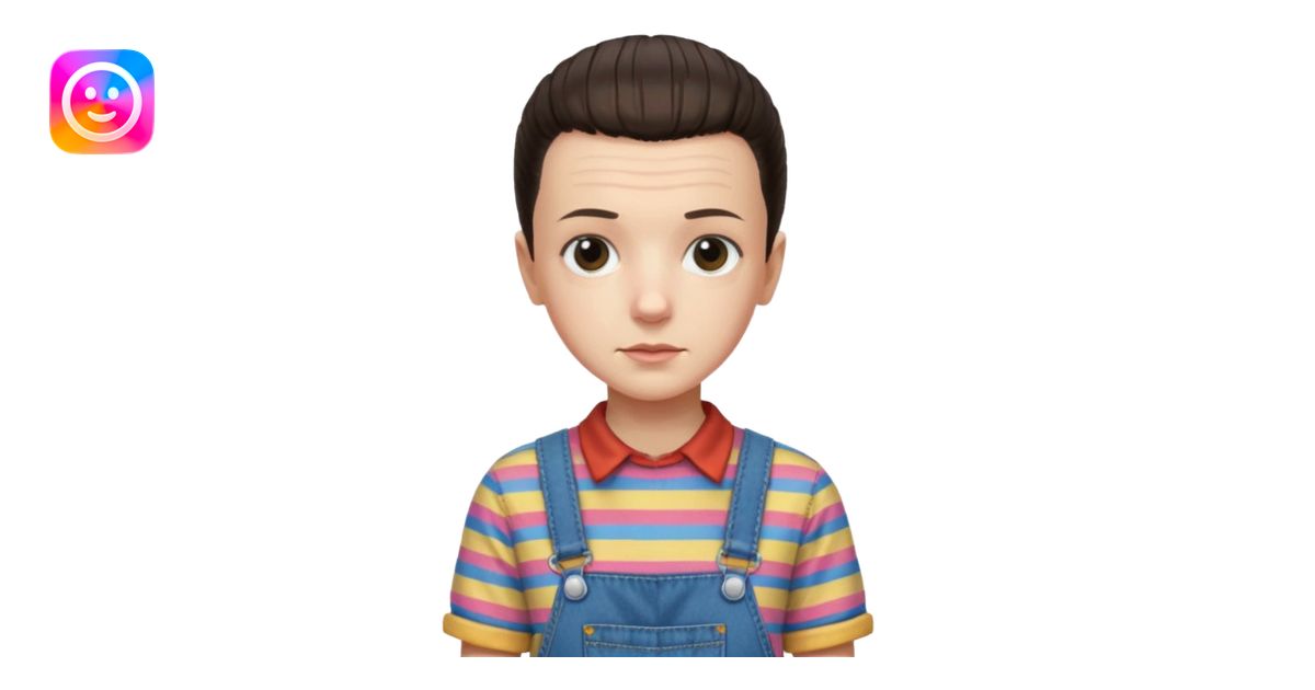 Eleven from stranger things season 3 episode 2 emoji | AI Emoji Generator