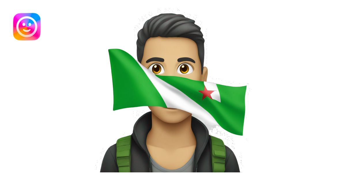 a green syria flag emoji | AI Emoji Generator