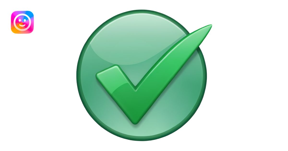 The symbol of a check ️ ️ emoji | AI Emoji Generator
