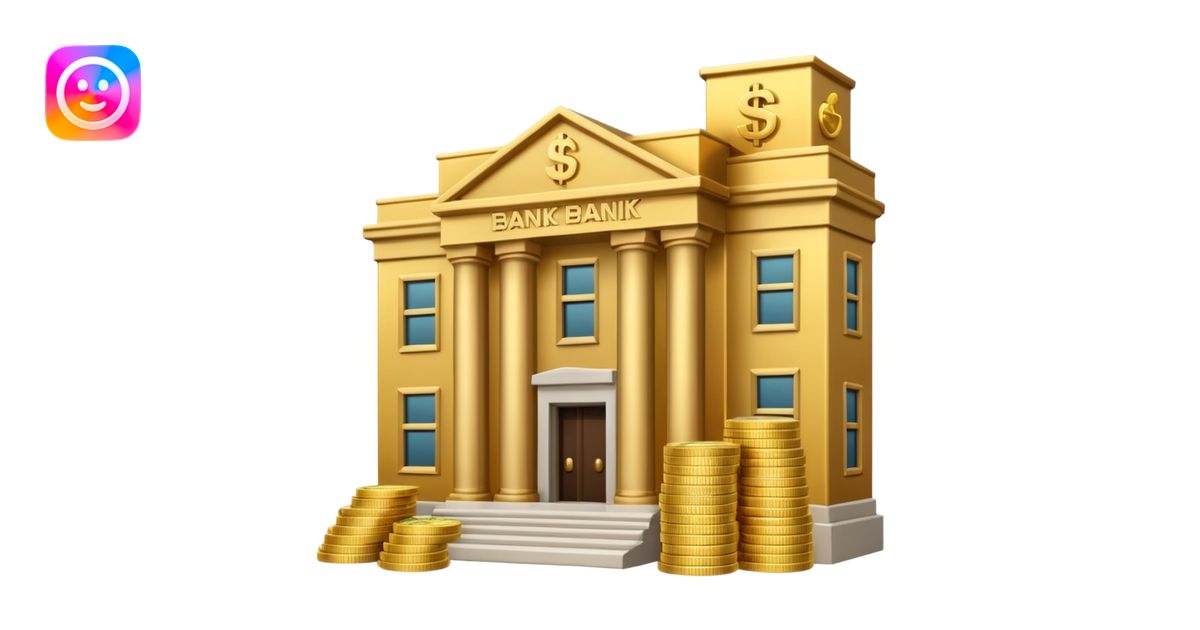 bank and money emoji | AI Emoji Generator