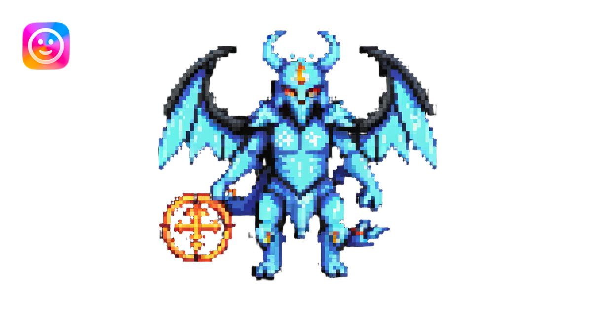 Legendary member badge with mythical creature and special power symbols ...