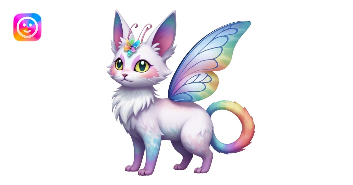 Pure-snow-White albino iridescent with pastel rainbow-gradients-color ...