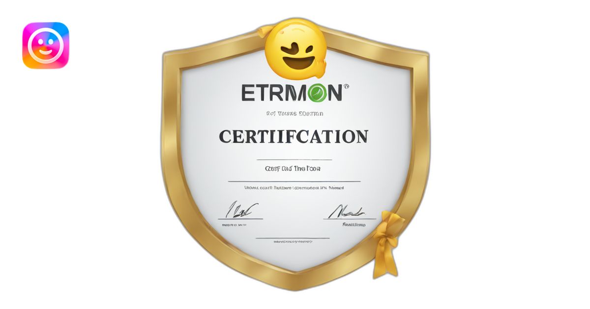Certification emoji | AI Emoji Generator